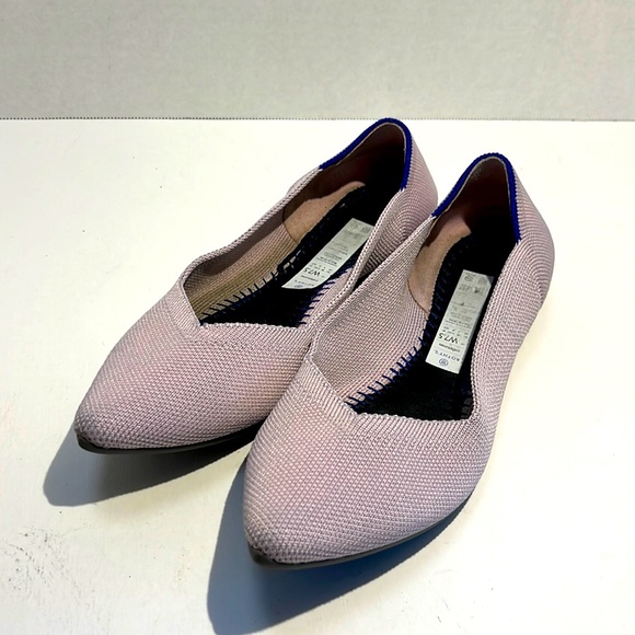 Rothy's | Shoes | Rothys The Point Toe Petal Pink Flats Slip On Shoes ...